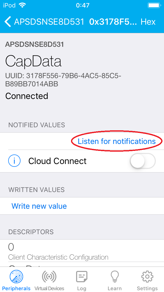 スマートフォンアプリLightBlueを使用したADBLE01Pの操作方法 | アップサイド株式会社